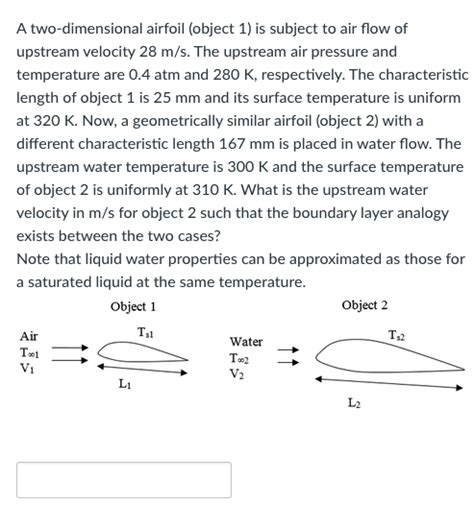 solved a two dimensional airfoil object 1 is subject to