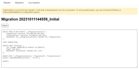 Github Ezpz Codesentityframeworkcoremigratoraspnetcore Tool That