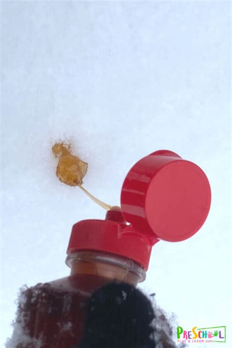 Yummy Maple Syrup On Snow Candy Winter Activity For Preschoolers