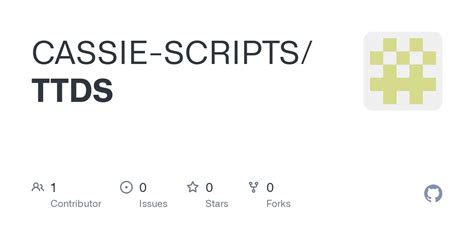 Github Cassie Scriptsttds · Github