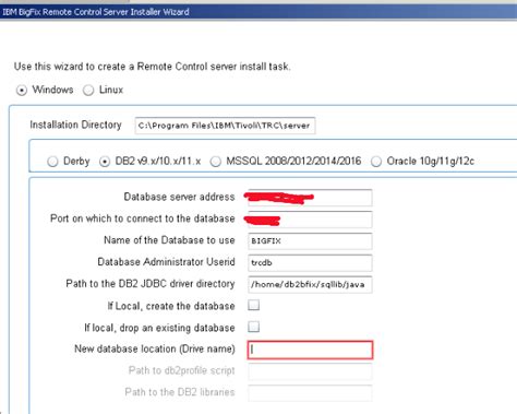 question in remote control installation from bigfix console usage and