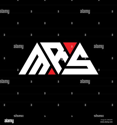 Mrs Triangle Letter Logo Design With Triangle Shape Mrs Triangle Logo