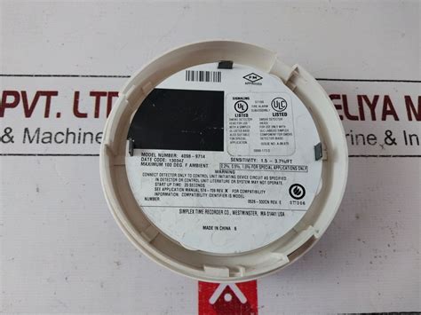 Simplex 4098 9714 Smoke Detector Head Aeliya Marine