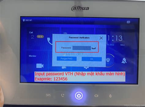 Hướng dẫn kết nối chuông cửa vào màn hình Dahua Application System