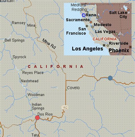 Map For Eel River Middle Fork California White Water Black Butte