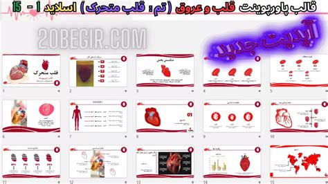 دانلود قالب پاورپوینت قلب متحرک