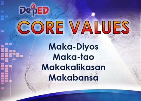 Department Of Education Manila Vision Mission And Core Values