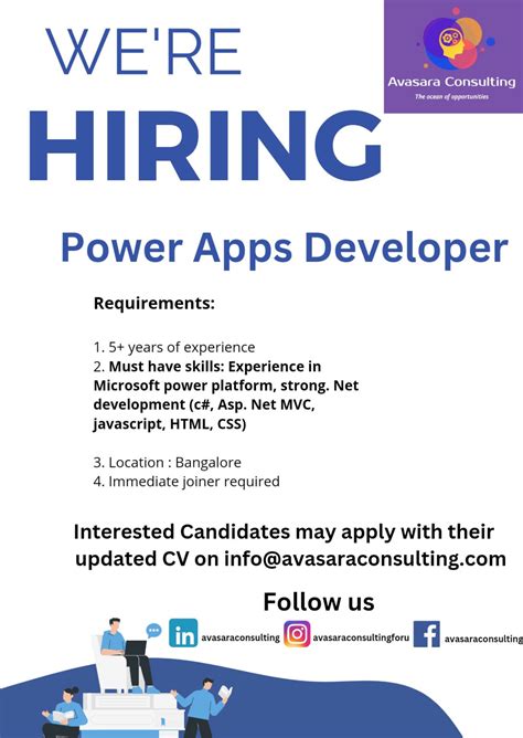 avasara consulting on linkedin hiring powerapps