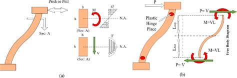 The Free Body Diagram And Stress Distribution Of The Strut Of Two Download Scientific Diagram