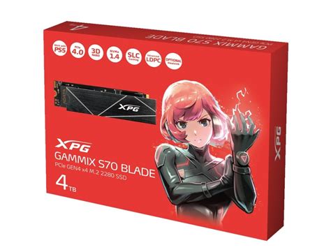 Adata Xpg Gammix S70 Blade 4tb M2 Nvme Agammixs70b 4t Cs