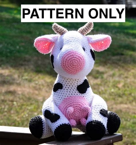 Amigurumi Cow A Free Crochet Pattern Grace And Yarn