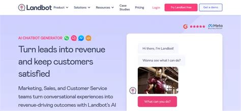 Landbot AI Chatbot Generator For Conversational Experiences
