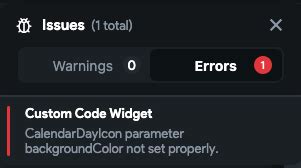 Error Message Value Is Not Properly Set On Nullable Parameters Custom Widget Issue