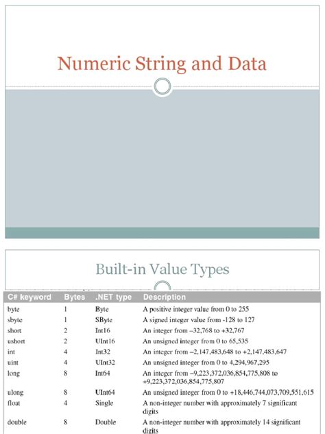 Pdf 3c Numeric String And Data Dokumentips