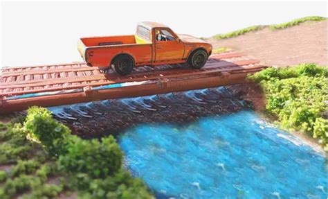 Miniatura Ponte Fazenda Escala Ho 187 Maquetes Dioramas à Venda Em