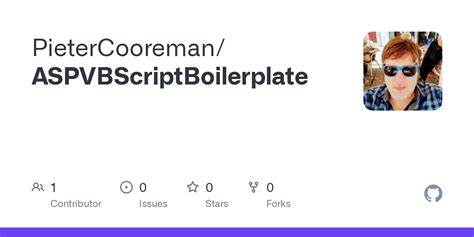 GitHub PieterCooreman ASPVBScriptBoilerplate