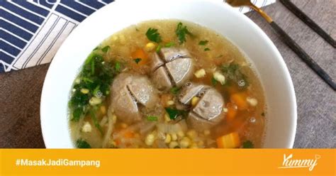 Resep Bakso Kuah Jagung Wortel Sederhana Rumahan Di Yummy App