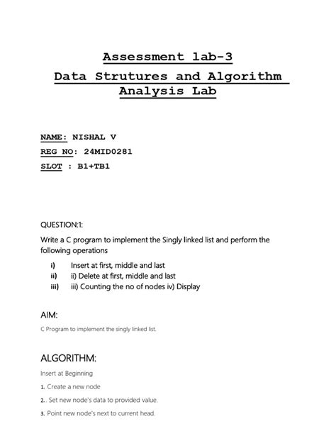 24mid0281vl2024250503702ast03 Pdf Queue Abstract Data Type Software Engineering