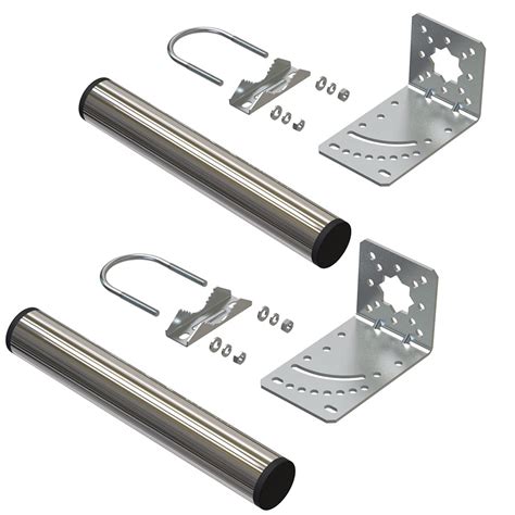 Jh Mech Polished Pole Mounted Steel Antenna Mounting Pole China Antenna Mounting Pole And