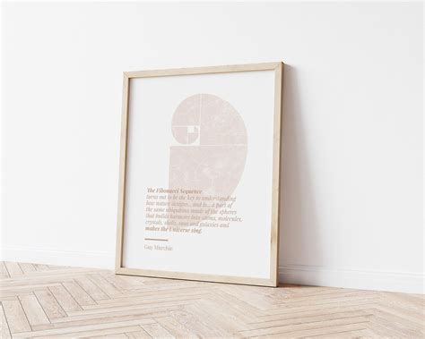 Golden Ratio Quote Print Fibonacci Spiral Poster Fibonacci Sequence