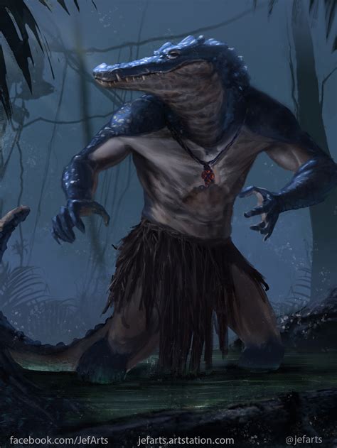 Artstation Lizard Man