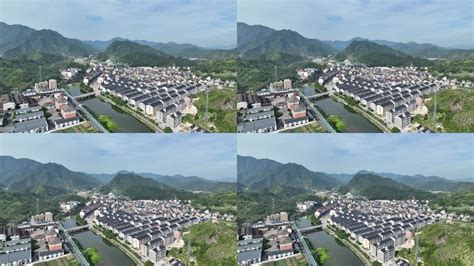 航拍浙江磐安县仁川镇视频素材下载编号25468587光厂vj师网