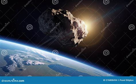 Big And Small Asteroids Near Planet Earth Potentially Hazardous
