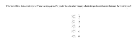 Solved If The Sum Of Two Distinct Integers Is And One Chegg