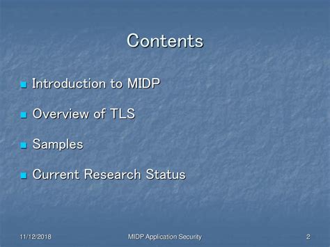 Midp Application Security Ppt Download