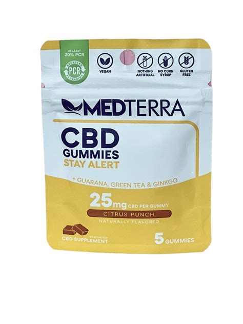 Medterra Cbd Gummies Stay Alert 25mg 5ct Cbd Jubilee