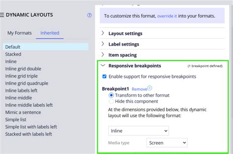Dynamic Layouts Usage And Configurations In Pega Myknowtech