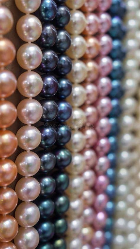 Collection Of Multi Color Pearls Stock Illustration Illustration Of