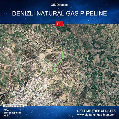 GIS Datasets Of Denizli Natural Gas Pipeline Pipeline Route RMS Station Line Valve Station