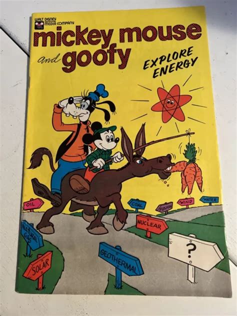 1976 Walt Disney Comic Book Mickey Mouse And Goofy Explore Energy £15
