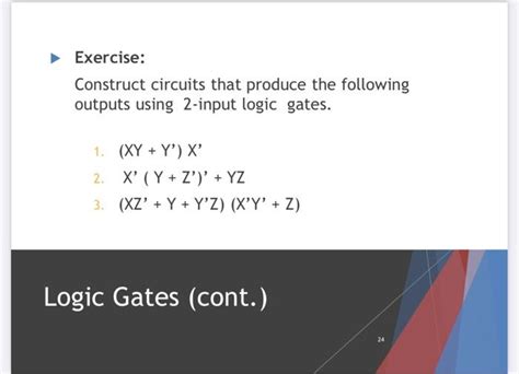Solved Exercise Construct Circuits That Produce The Chegg Com