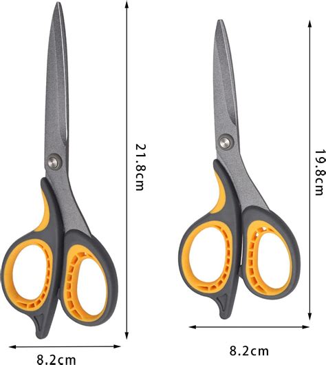 Stainless Steel Scissors Sharp Titanium Blades Non Stick Scissors With