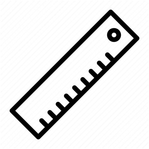 Education Measure Measurement Ruler Scale Icon