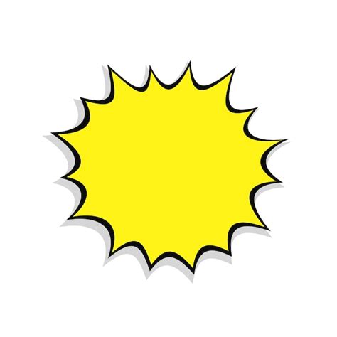 Premium Vector Offer Yellow Splash Icon Marketing Comic Sales