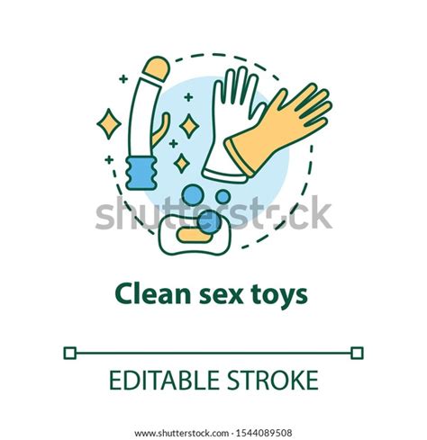 Clean Sex Toys Concept Icon Safe Stock Vector Royalty Free Shutterstock