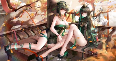 Qu And Hanying Punishing Gray Raven Drawn By Smll233 Danbooru