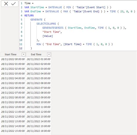 Solved Split Event Row Into Multiple Rows By Hour Microsoft Fabric Community