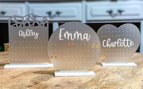 Acrylic Earring Holder Custom Earring Stand Girls Earring Stand