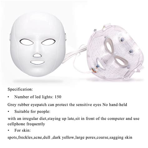 Badu Bg Led маска за лице красота подмладяване на кожата 7 цвята фотонна светлина маска за лице