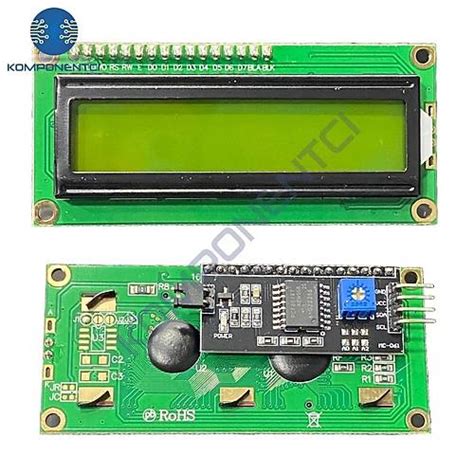 2x16 Lcd Lcd1602 Yeşil Ekran Iic I2c Arayüz Modülü Komponentci