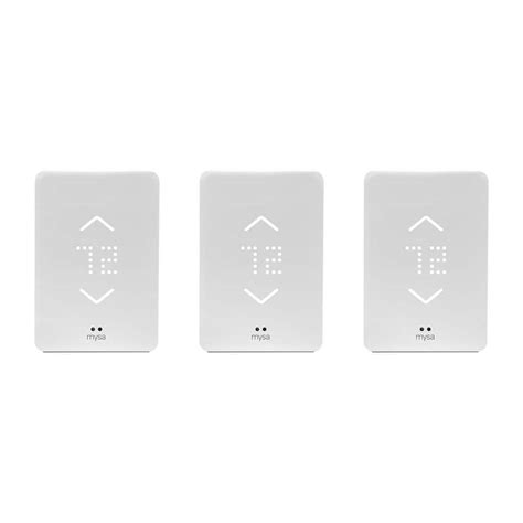Mysa 7 Day Smart Programmable Thermostat For Electric Baseboard And In Wall Heaters V20 3 Pack