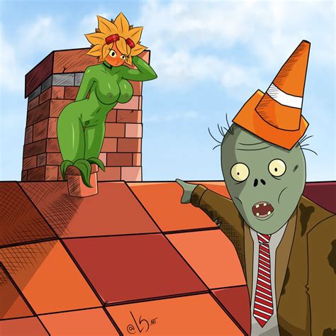 Rule 34 Conehead Zombie Pvz Flower Meme Plants Vs Zombies Plants