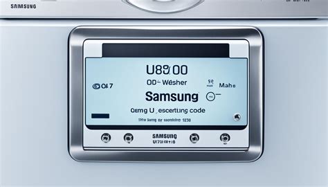 Fix Samsung Washer U6 Error Code Quickly Machine Answered