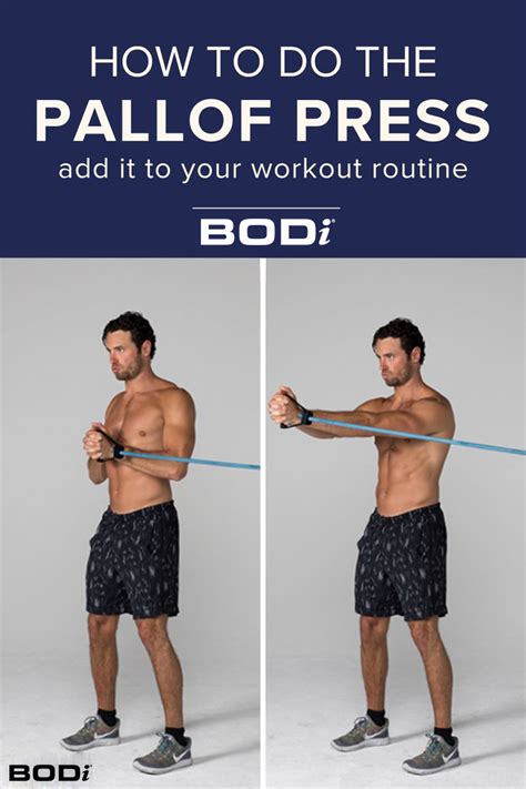 How To Do The Pallof Press For Functional Core Strength Bodi