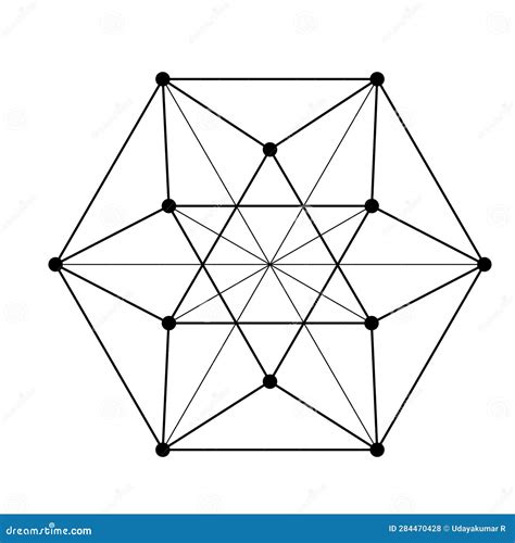Octagon Star Graph Scared Geometry Vector Design Elements Stock Vector