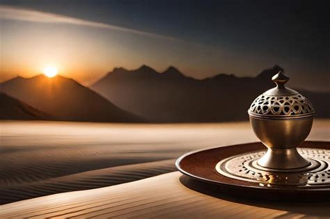 Premium Ai Image Oil Diffuser On Blurred Space Near Burning Candles